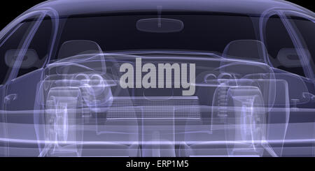 X-ray of car model Stock Photo - Alamy