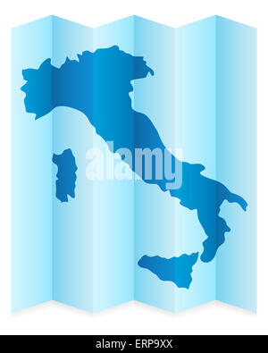 map Italy on white background Stock Photo - Alamy