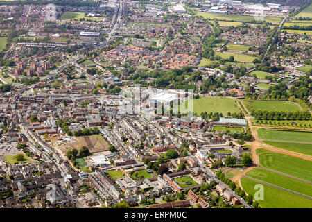 aerial view of Newmarket town centre in Suffolk, UK Stock Photo - Alamy