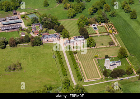 Dalham Hall, Dalham Suffolk UK, a 17th century manor house previously ...