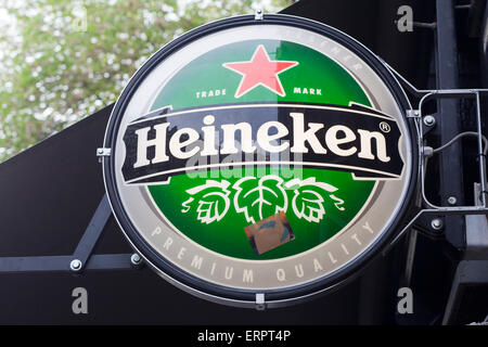 Heineken Sign Outside a Bar Stock Photo - Alamy