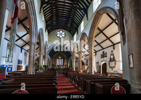 Castle Combe, church interior, Wiltshire, England UK Stock Photo - Alamy