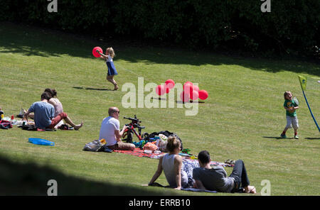 Child running playing balloons birthday outdoor Stock Photo - Alamy