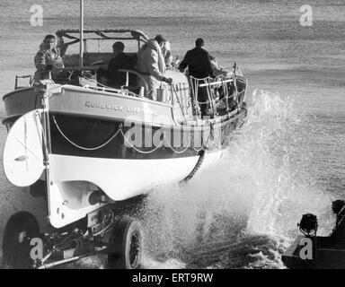 Oakley class RNLI lifeboat on display at Hythe Marina Village Stock ...