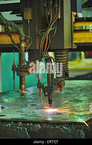 CNC Laser Cutting Machine Parts Fabrication Technology Stock Photo - Alamy