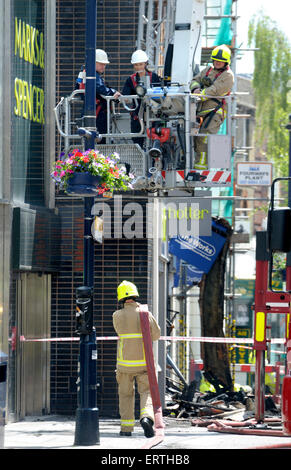 Maidstone, Kent, England, UK. Firefighters, police and community ...