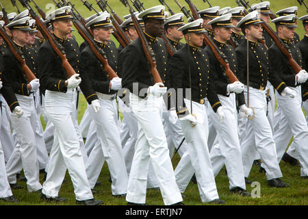 U S Naval Academy Midshipmen in formal dress for parade Annapolis Stock ...