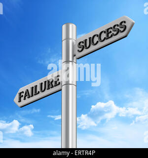 Success and Failure Road Signs Stock Photo - Alamy