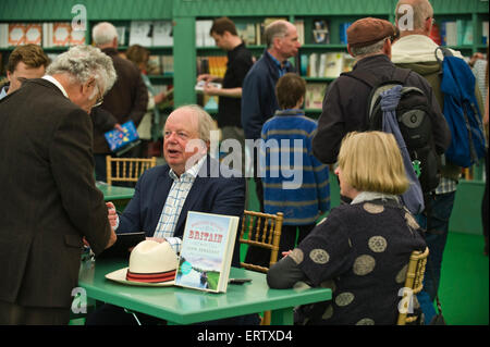 John Sergeant book signing at Hay Festival 2015 Stock Photo - Alamy