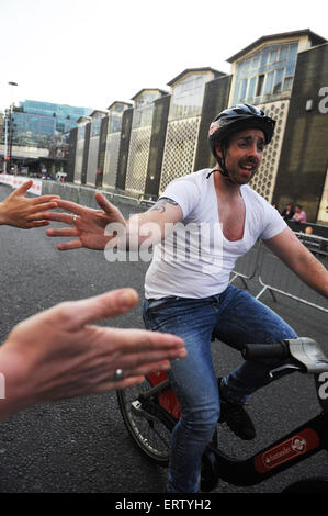 Stevi Richie from X factor cycling in the Jupiter London Nocturne at ...