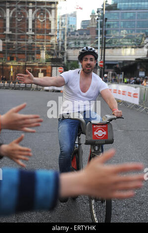 Stevi Richie from X factor cycling in the Jupiter London Nocturne at ...