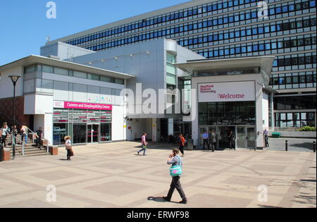 The entrance to Sheffield Hallam University, Howard Street campus ...