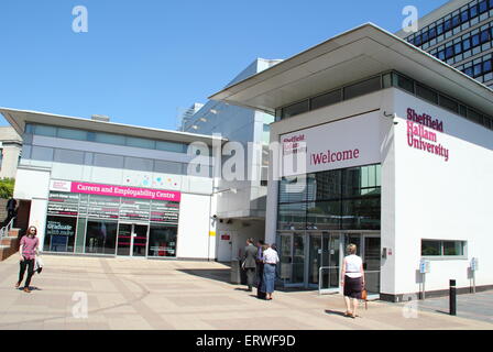 The entrance to Sheffield Hallam University, Howard Street campus ...