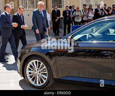 A Skoda Superb car, the latest generation model of which ...