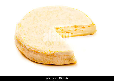 Reblochon cheese as a background Stock Photo - Alamy
