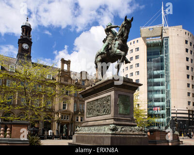 Black Prince Statue in Leeds City Centre Stock Photo - Alamy