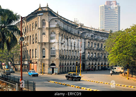 India, Maharashtra, Mumbai, Elphinstone Building, historic architecture ...