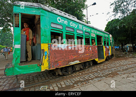 Trams, kolkata, west bengal, india, asia Stock Photo - Alamy
