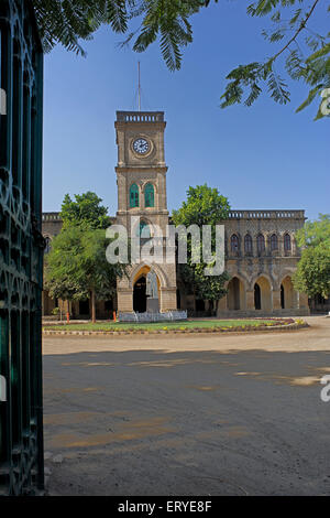 Rajkumar College , clock tower ; Rajkot ; Gujarat ; India , asia Stock ...