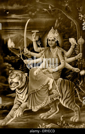 Goddess Amba sitting on tiger in Mumbai during Puja festival Bombay ...