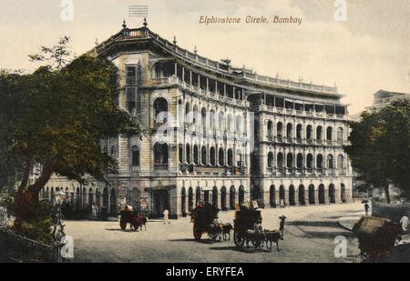 India, Maharashtra, Mumbai, Elphinstone Building, historic architecture ...
