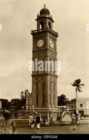 The Silver Jubilee clock tower, Mysore Palace, Mysore, Karnataka state ...