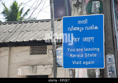 sign board in trivandrum at kerala India Stock Photo - Alamy