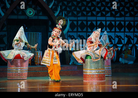 Manipuri Raas Leela classical Indian dance Stock Photo - Alamy