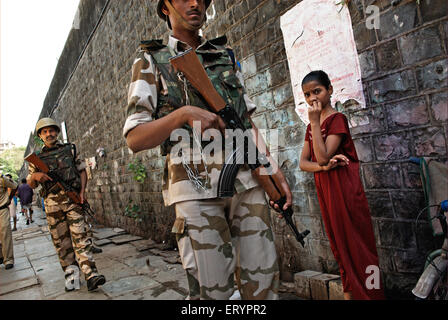 Indo Tibetan border force ITBF commandos at arthur road jail in Bombay ...