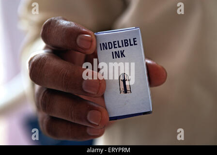 Indian elections , Finger with indelible ink marking after voting in ...