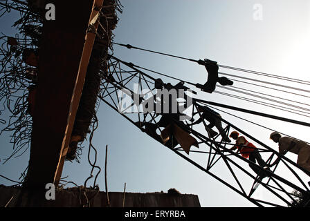 Breaking , Lalbaug flyover ; Bombay , Mumbai ; Maharashtra ; India ...