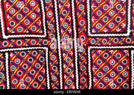 India, Gujarat, Kutch, Bhuj, textile village of Bhujodi, textile ...