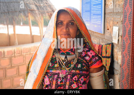 Lady in Hiralaxmi memorial park, Bhujodi, Bhuj, Kutch, Gujarat, India ...