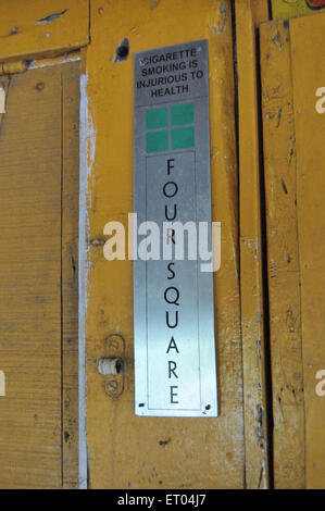Cigarette advertisement plate in Tiracol at goa India Stock Photo - Alamy
