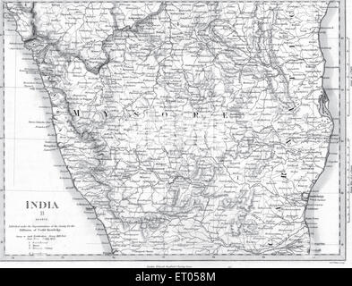 Map of Madras Stock Photo - Alamy