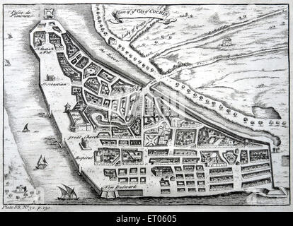 Map of Cochin Stock Photo - Alamy