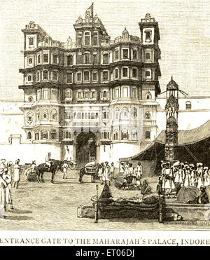 Rajwada Palace, Rajwada, Indore, Madhya Pradesh, India, Asia Stock ...