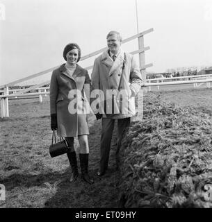 Terry Biddlecombe, National Hunt Jockey, and wife Bridget at Aintree ...