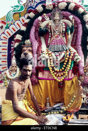Statue of Mariamman goddess Stock Photo - Alamy