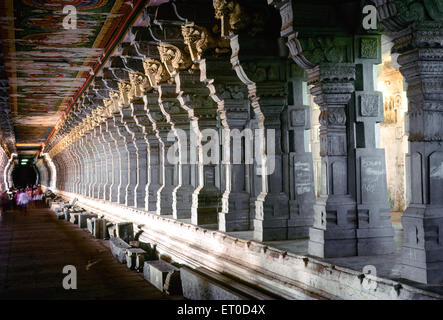 Ramanathaswamy temple ; Rameswaram Rameshvaram ; Tamil Nadu ; India ...