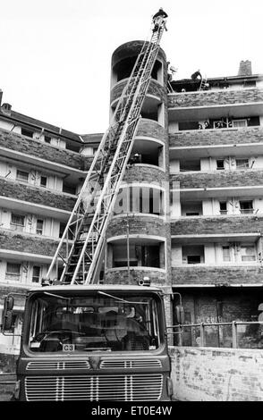 Gerard Gardens, a tenement block in Liverpool city centre, Merseyside ...