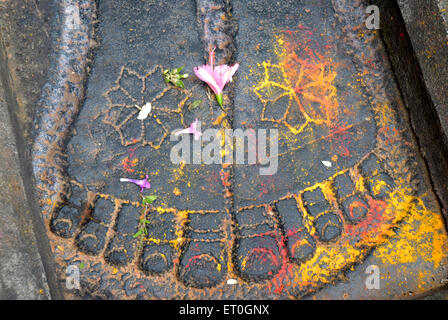 Footprint of Lord Vishnu, Chennakeshava temple. Belur, Karnataka, India ...
