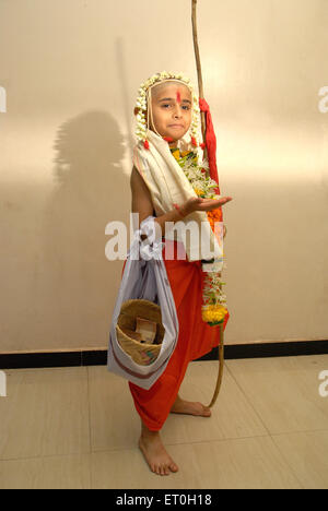 Bald headed eight year old Indian boy thread ceremony India - Model ...