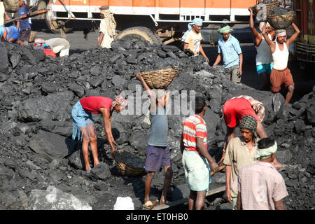 men working coal mine, Jamshedpur, Jharkhand, India, Indian life Stock ...