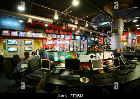 Empty terminals at the otherwise busy newsroom of India's top business ...