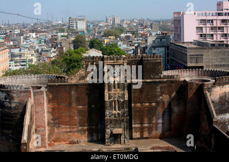Aerial view of gate of Bhadra fort constructed in 1411 AD in city of ...