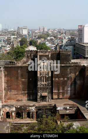 Aerial view of Bhadra fort in centre and markets around it ; Ahmedabad ...