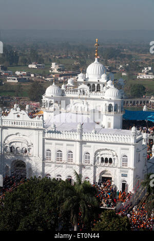 Aerial view of Anandpur Sahib gurudwara in Rupnagar district in Punjab ...