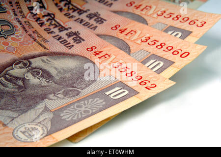 Indian 10 rupee paper currency new note front and back side design ...