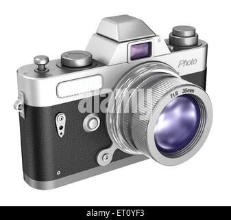 Zoom in icon isolated on 3d blue round button abstract illustration ...